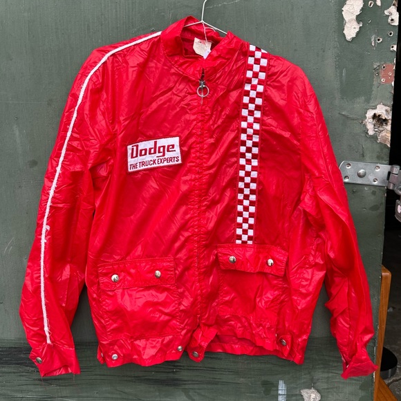 Jackets & Coats | Vintage Dodge Truck Racing Car Jacket Windbreaker ...